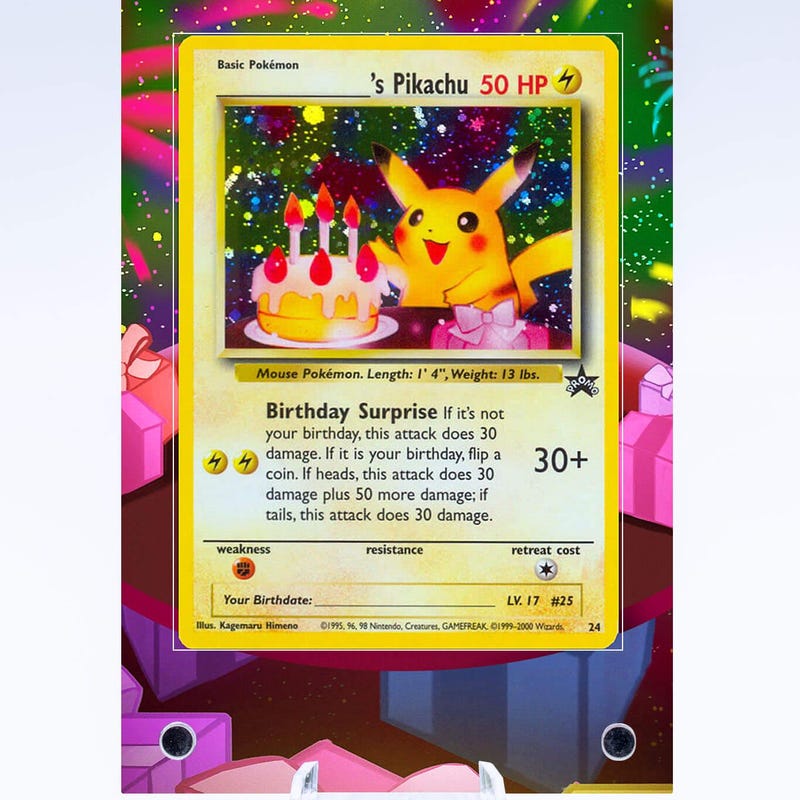 Birthday Pikachu Case - Etsy