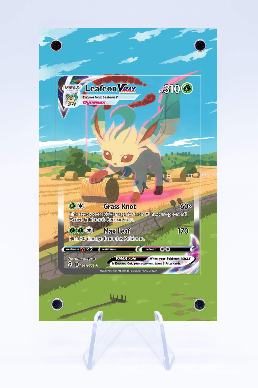 Leafeon VMAX 205 203 Case Evolving Skies Art Guard ungraded - Etsy