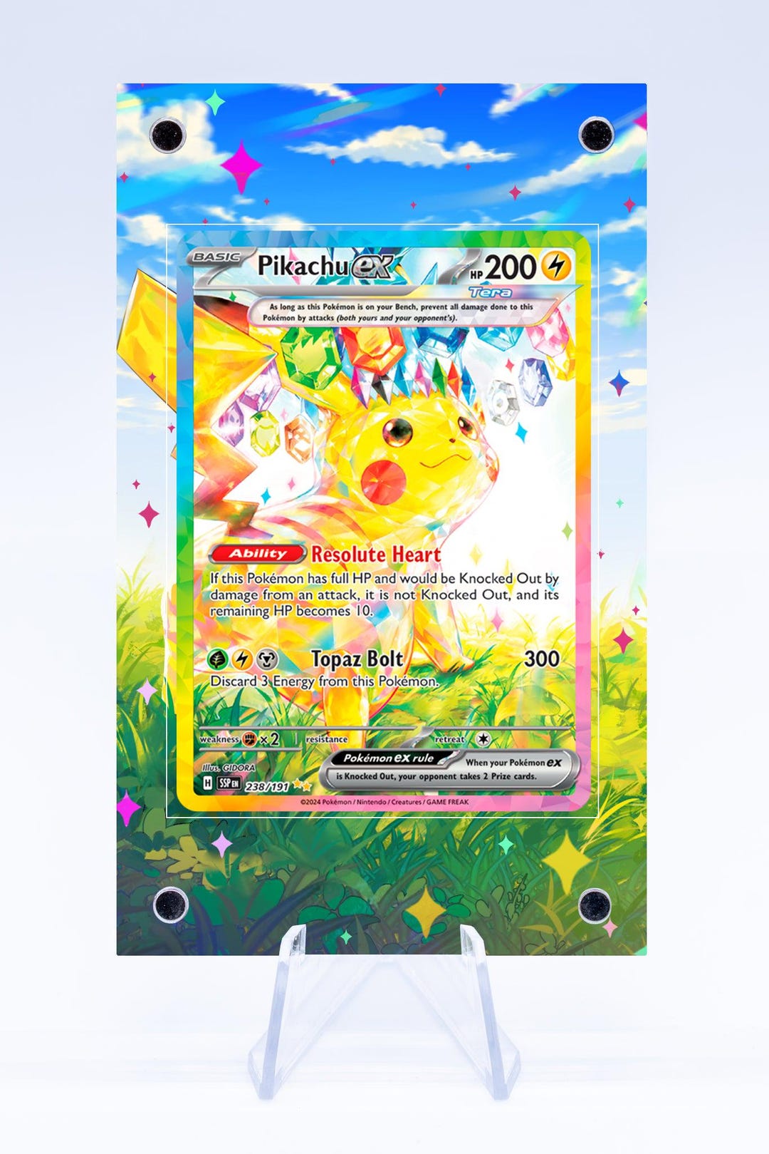 Pikachu EX 238 191 Case | Art Guard (ungraded) - Etsy