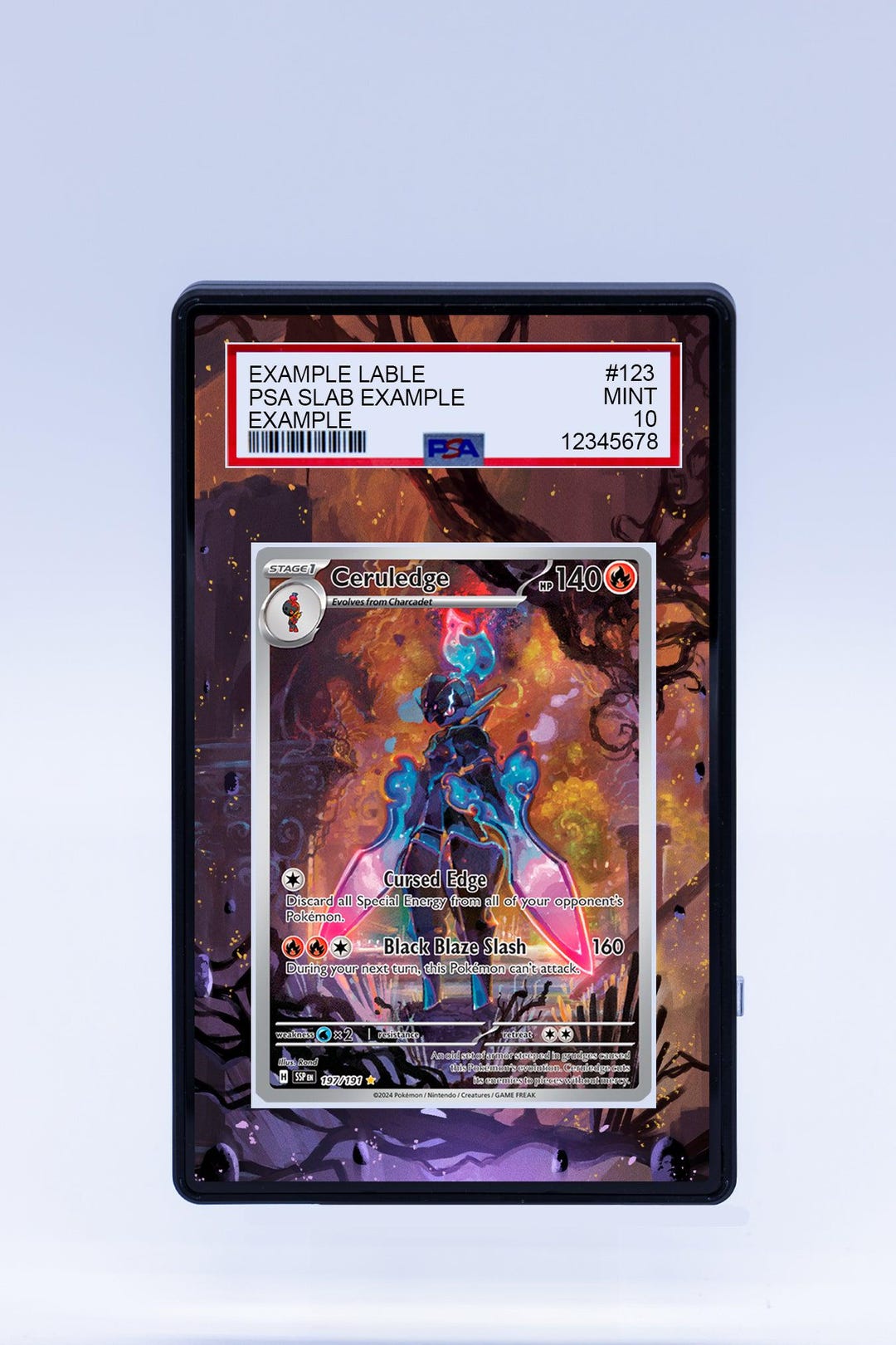 Ceruledge 197 191 (graded) Case - Etsy