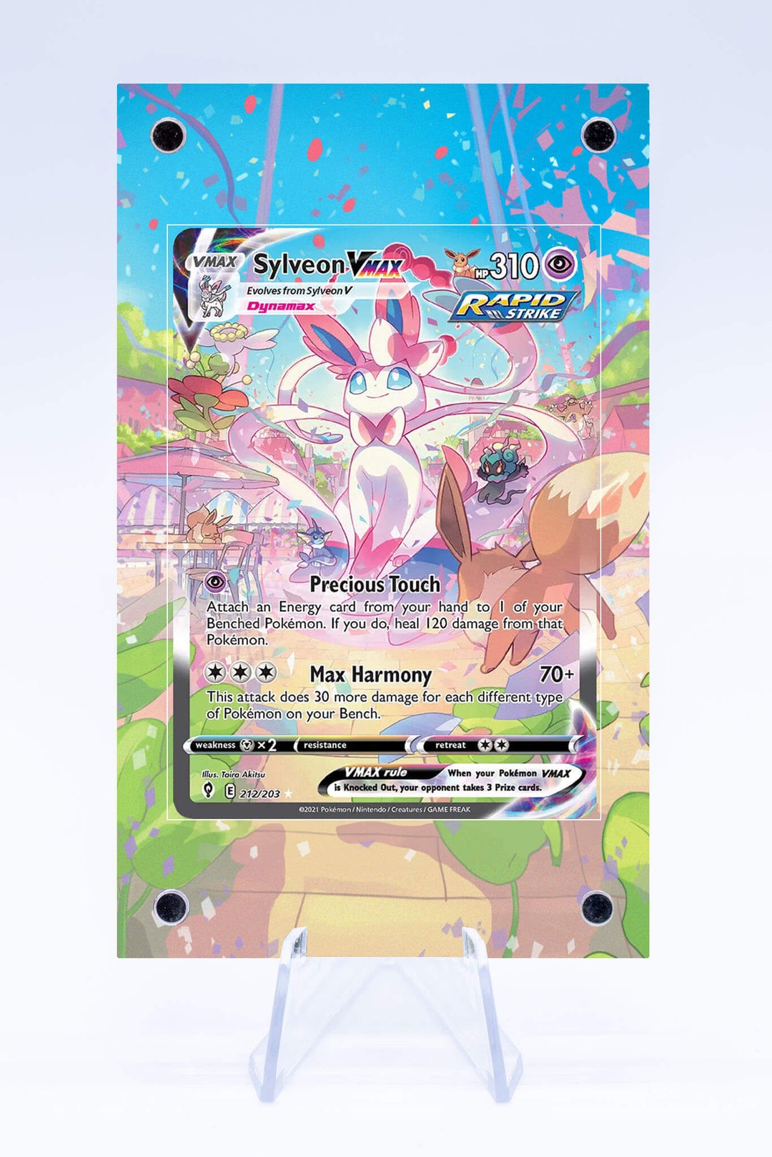 Sylveon VMAX 212 203 Case | Evolving Skies | Art Guard (ungraded) - Etsy
