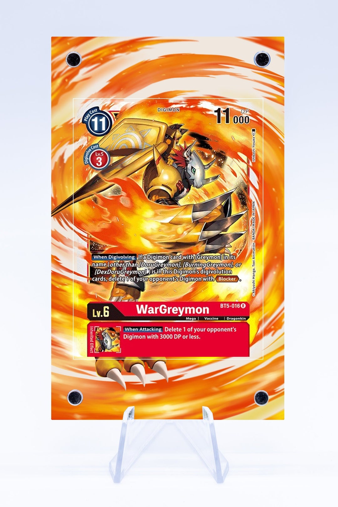 Wargreymon BT5-016 Case Digimon - Etsy