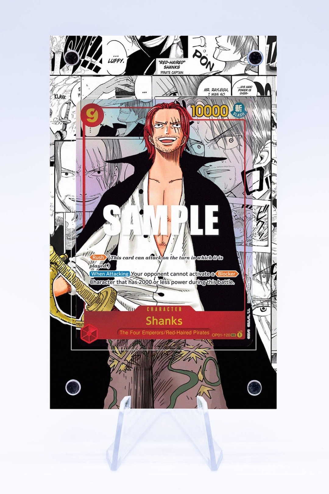 Shanks OP01-120 Manga ONE PIECE Art Guard ungraded - Etsy