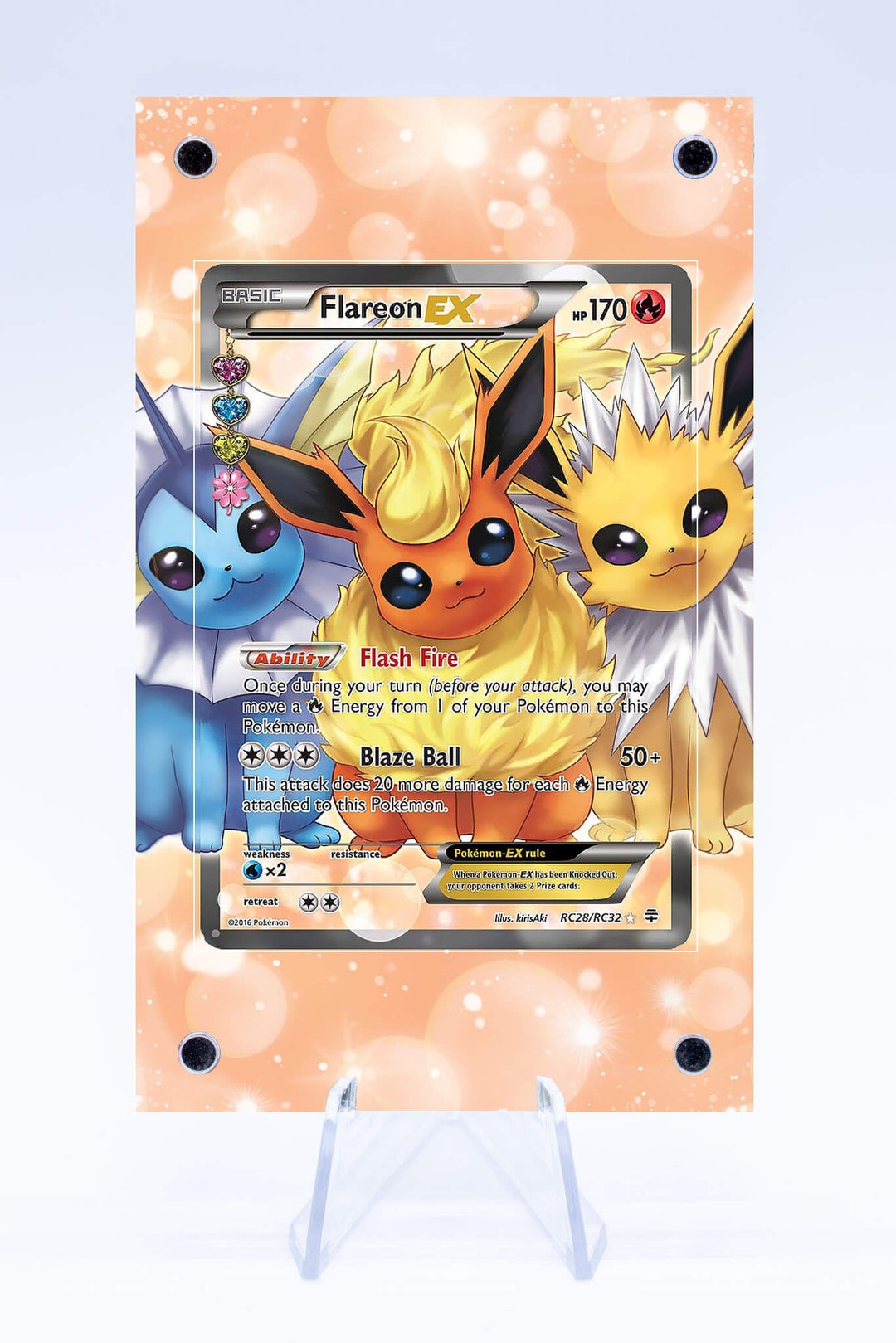 Flareon EX RC28 | Pokémon Generations | Art Guard (ungraded) - Etsy