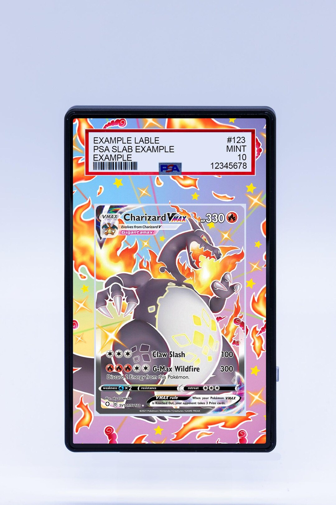 Charizard VMAX SV107 SV122 (graded) Case - Etsy