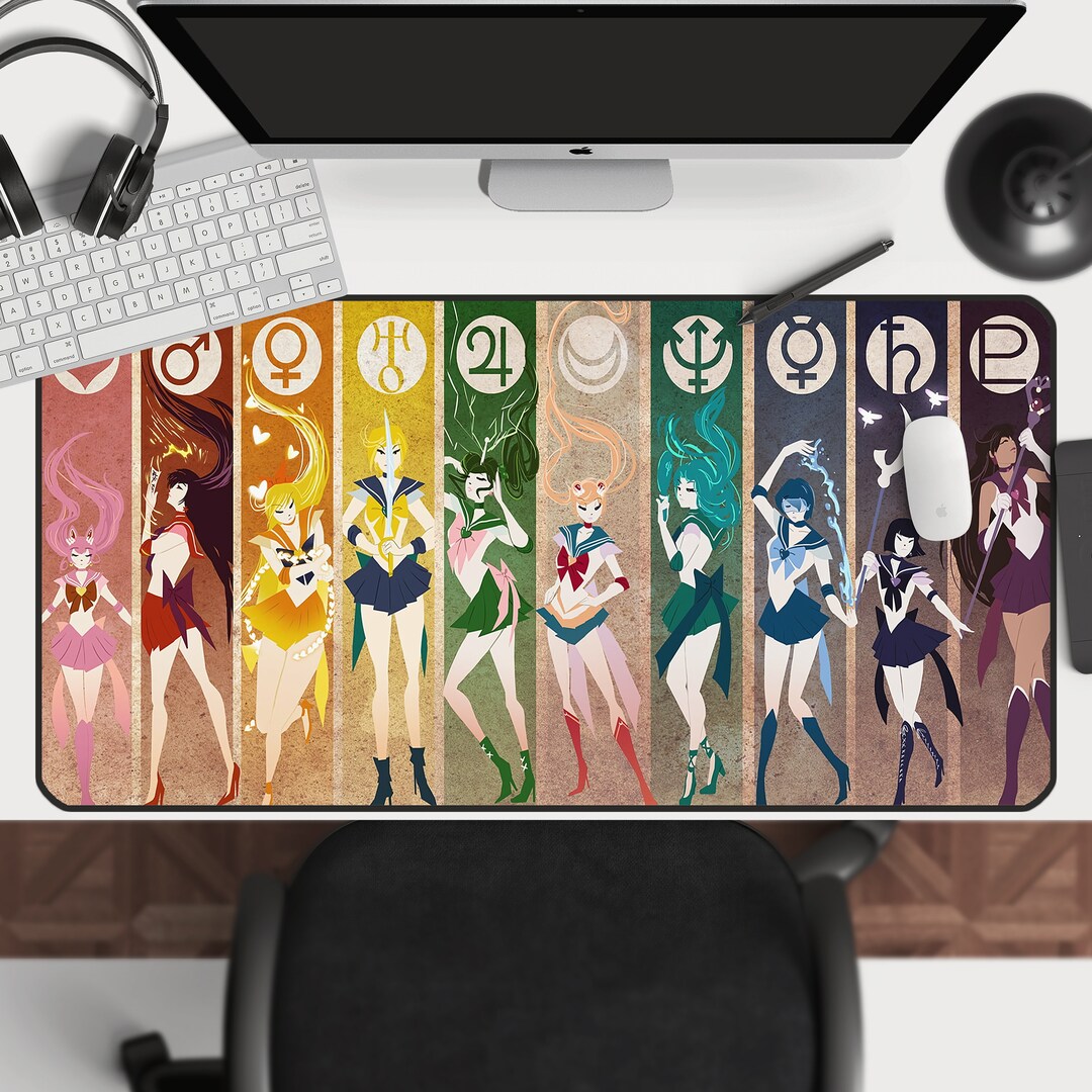 Sailor Moon Anime Mousepad 2 Patterns Hentai Anime Figure Cute Desk Mat ...