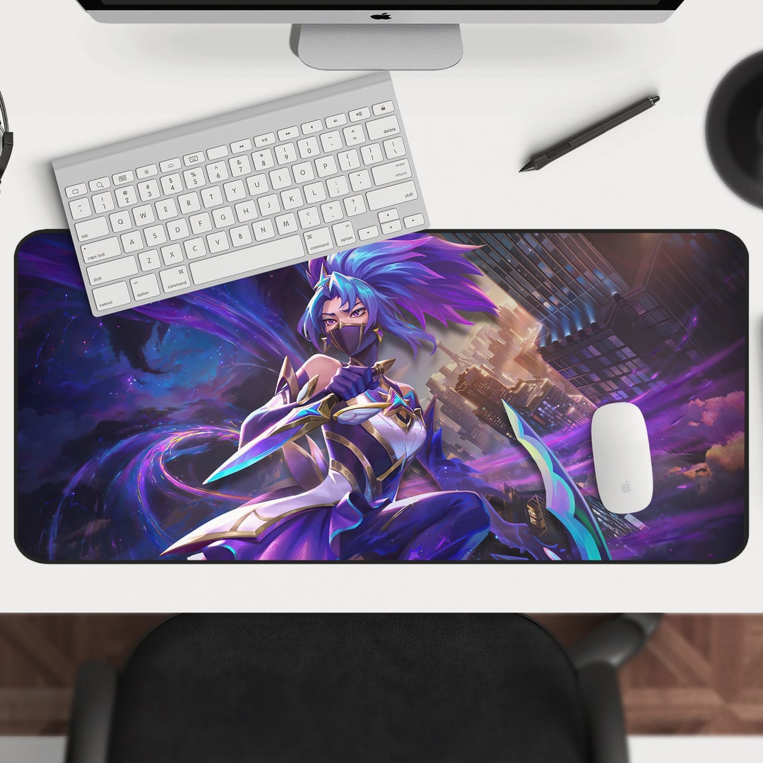 League of Legends Akali Mouse Pad Anime Rug, One Piece Playmat, MTG ...