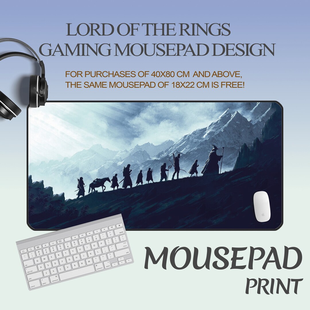 Lord of the Rings Anime Desk Mat LOTR One Piece Playmat, Anime Figure ...