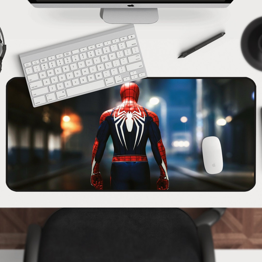 Custom Spiderman Desk Mat Marvel Mouse Pad Personalized Marvel ...