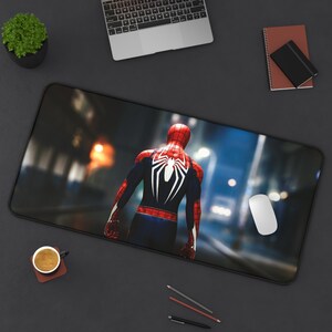 Custom Spiderman Desk Mat Marvel Mouse Pad Personalized Marvel ...
