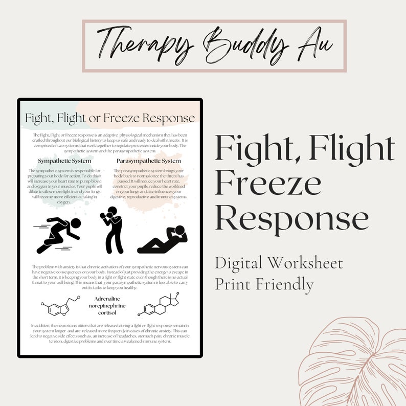 The Fight Flight Freeze Response - Etsy