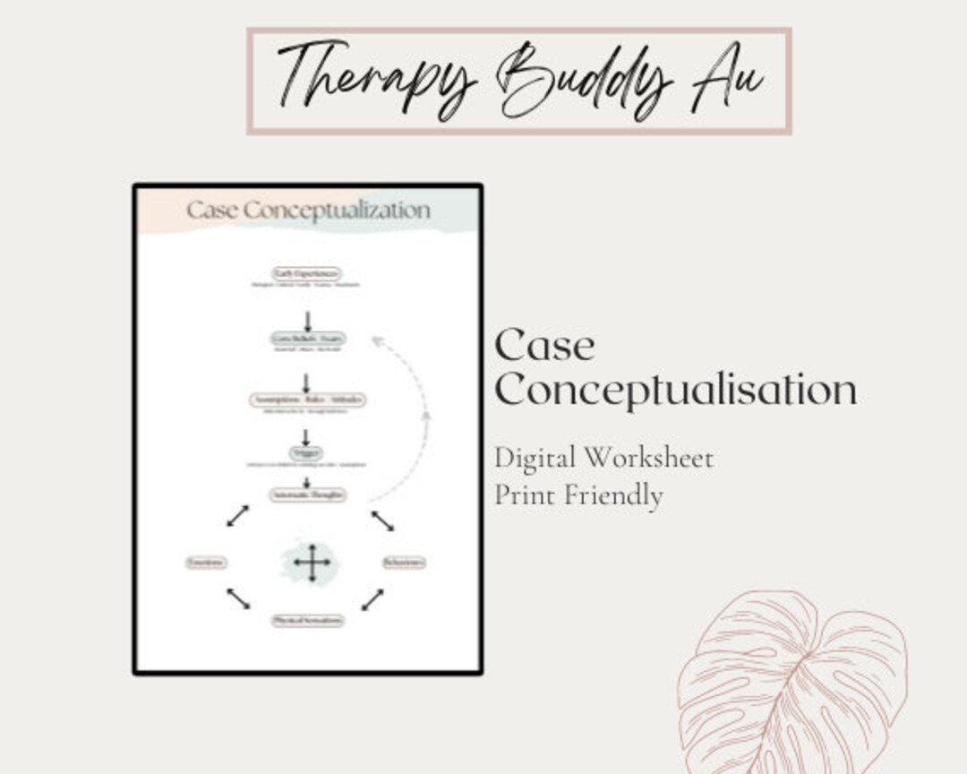 Case Conceptualisation / CBT Model Worksheet - Etsy Case Conceptualisation / CBT Model Worksheet - Etsy