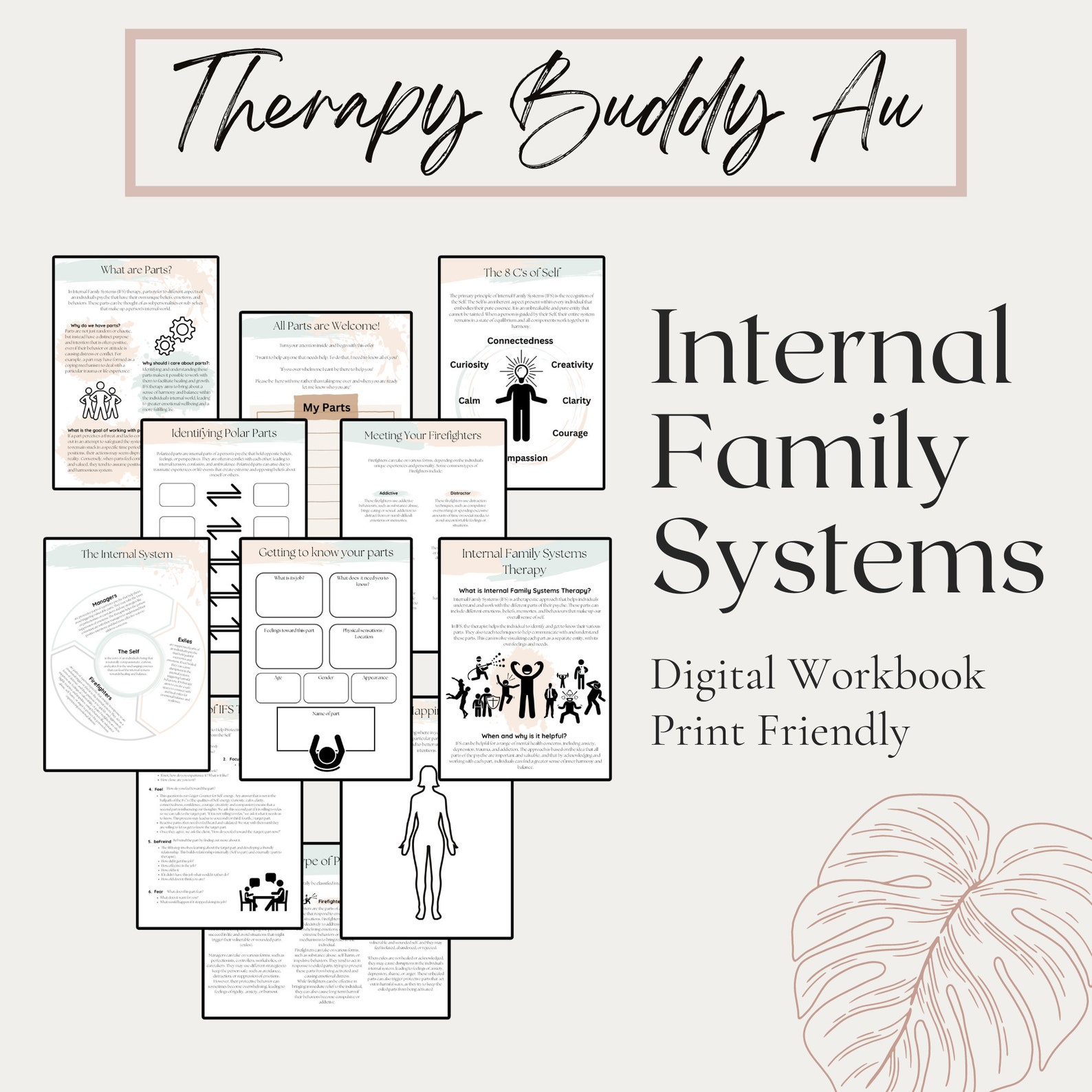 Internal Family Systems Worksheets/ IFS / Parts Therapy Workbook - Etsy