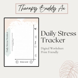 Daily Stress Tracker Worksheet - Etsy