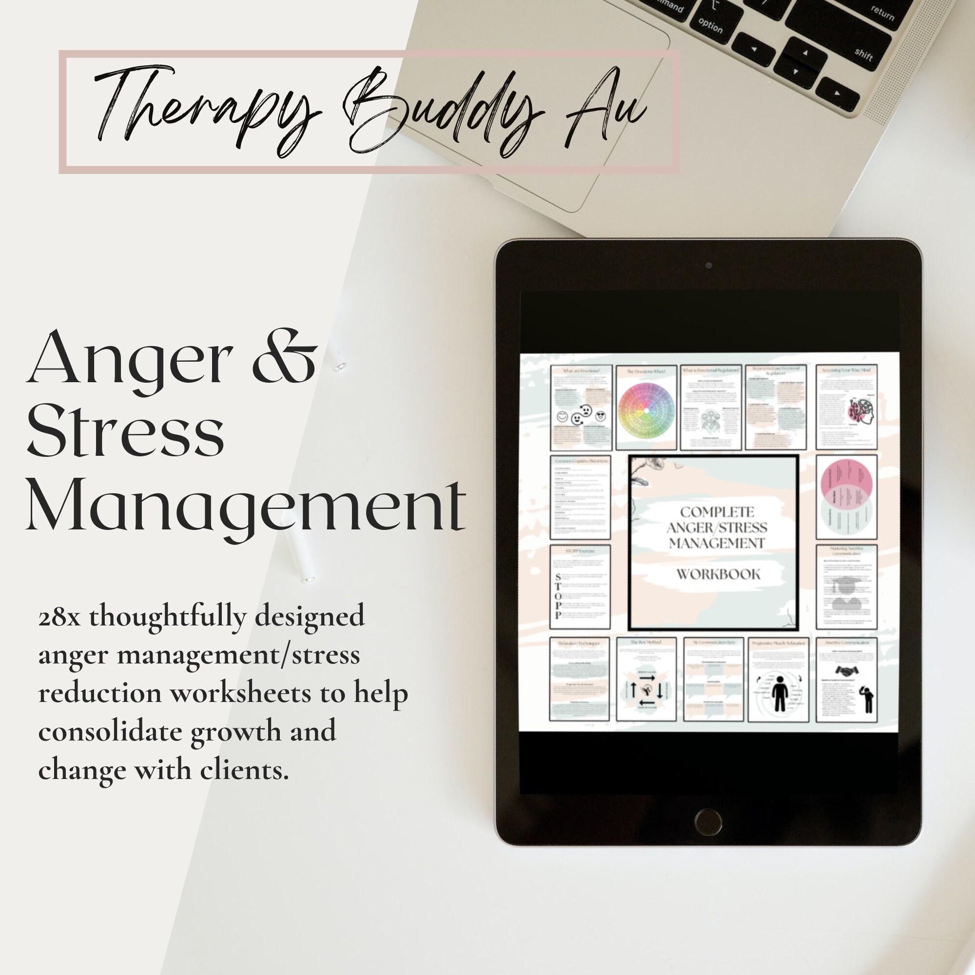 Anger Management CBT Workbook - Stress, Emotional Regulation ...