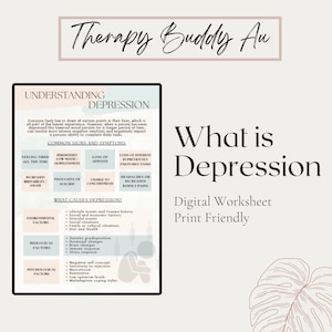 Depression Handout / Psychoeducation / Therapy Resource - Etsy