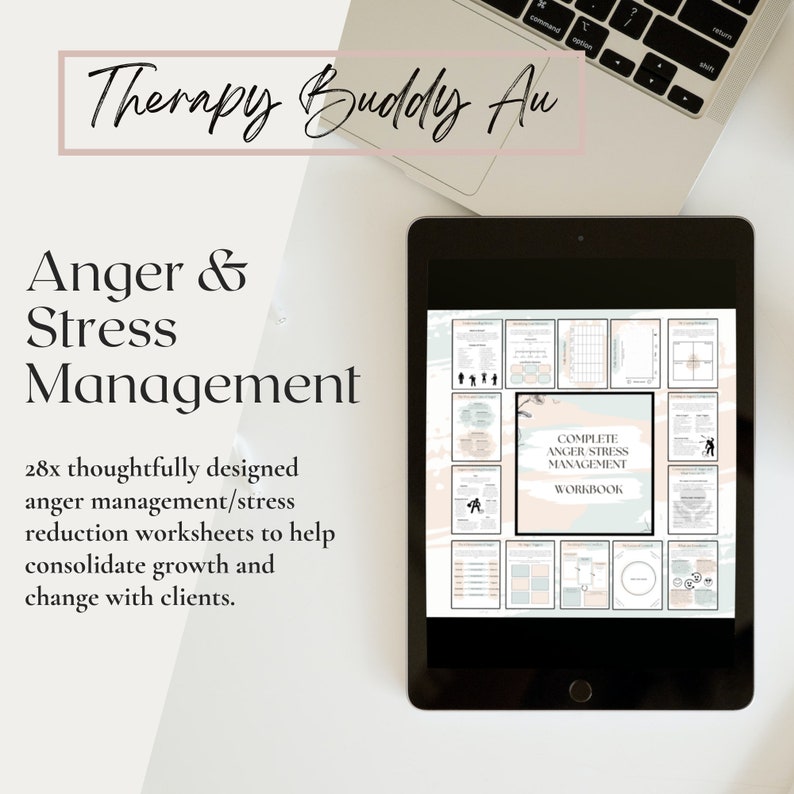 Anger Management CBT Workbook Stress, Emotional Regulation, Relaxation ...
