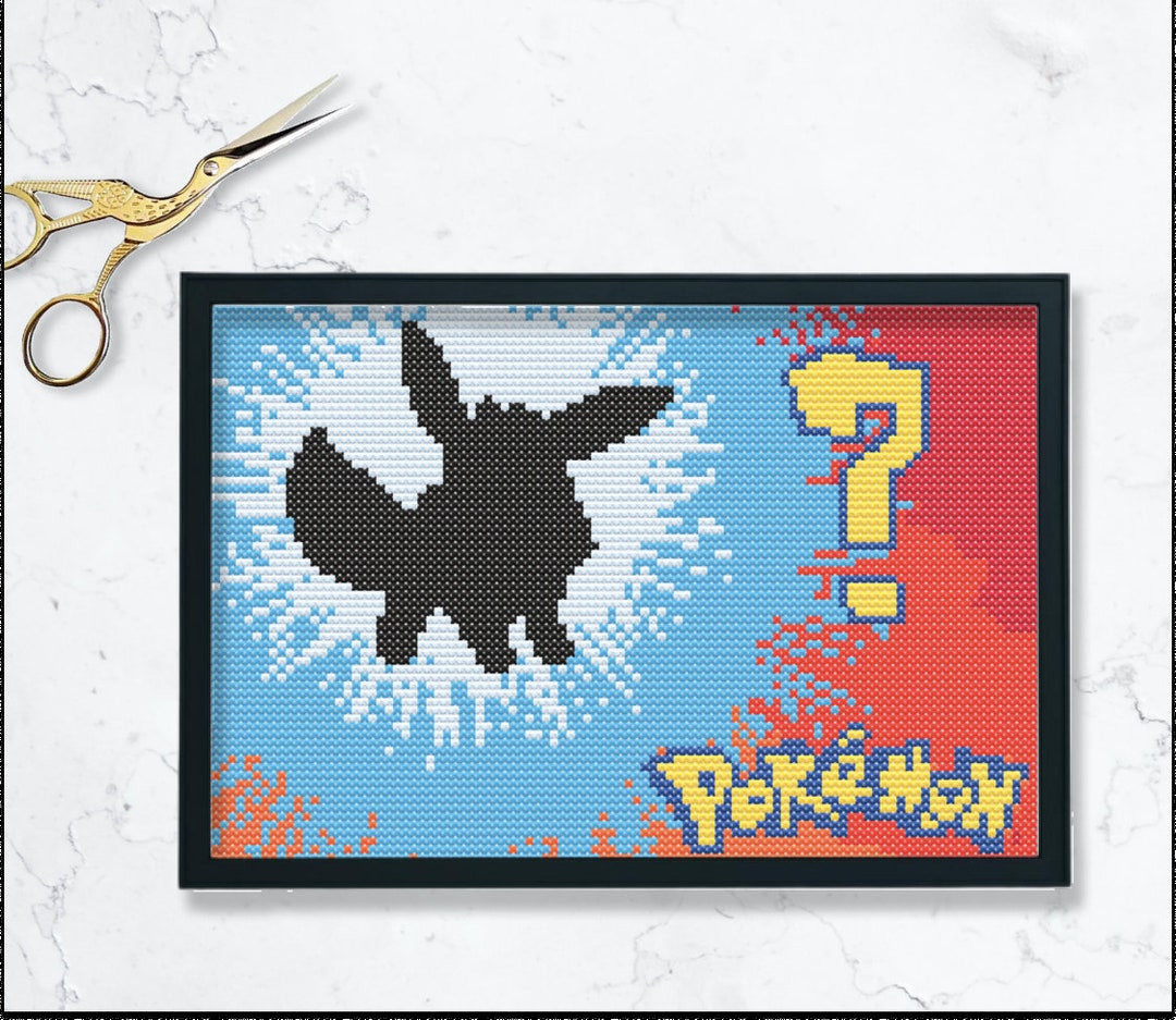 Whos That Pokemon Eevee Cross Stitch Pattern PDF Download - Etsy