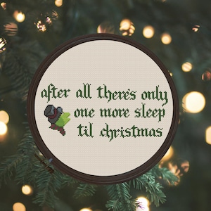 Only One More Sleep Til Christmas Cross Stitch Pattern. Muppet Frog ...