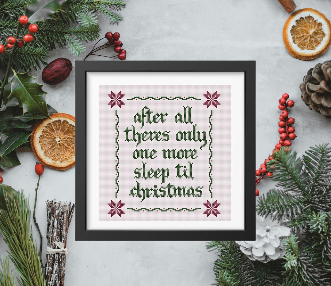 Only One More Sleep Til Christmas Cross Stitch Pattern. Muppet Frog ...