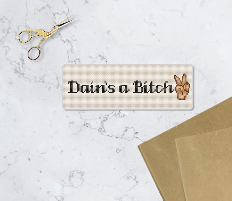 Fantasy Bookmark Cross Stitch Pattern. Fourth Wing Dain - Etsy