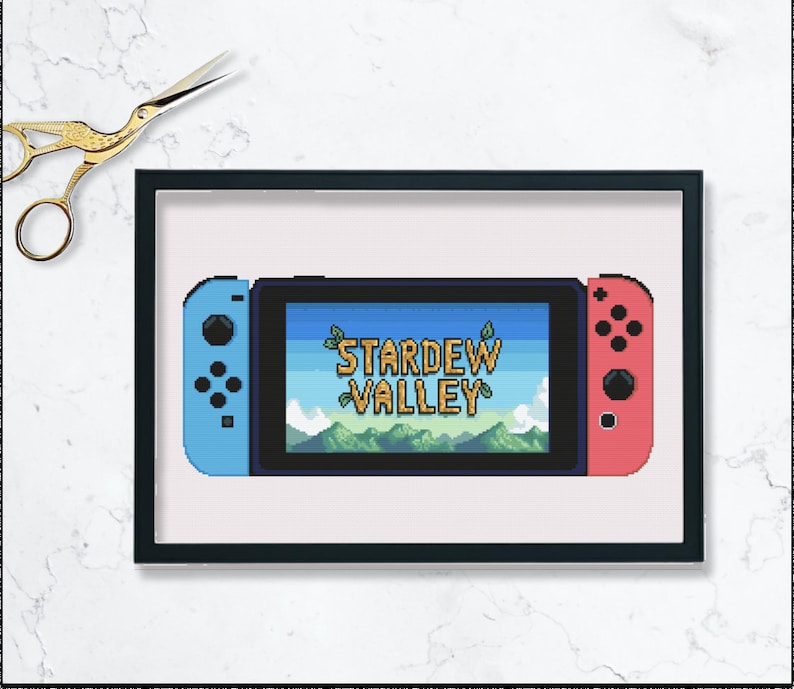 Stardew Loading Screen Video Game Cross Stitch Pattern. Easy Fun ...