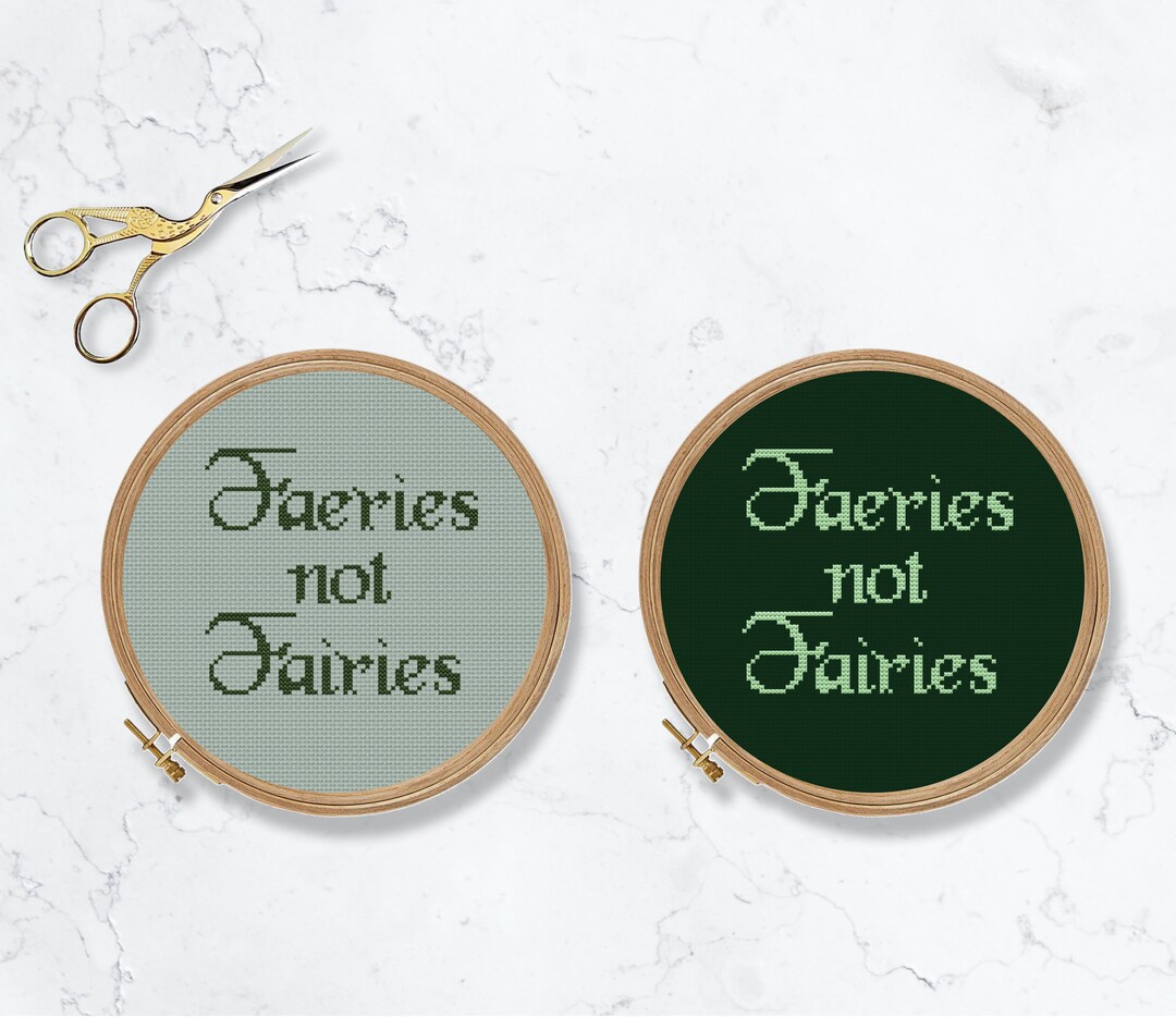 Faeries Not Fairies Cross Stitch Pattern. Fantasy Cross Stitch - Etsy
