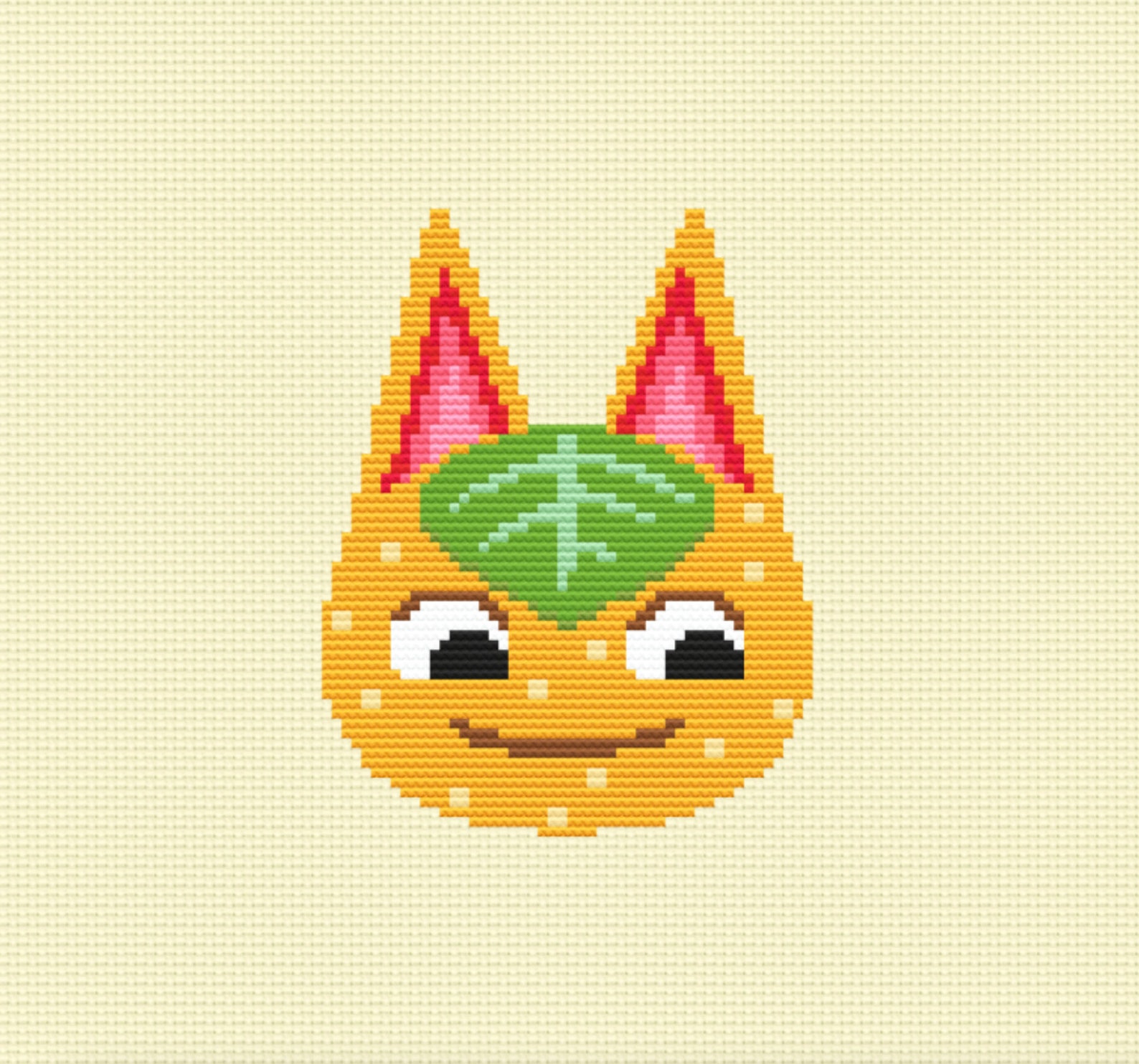 Villager Tangy Cross Stitch Pattern. PDF Download Orange Cat ACNH. Cute ...