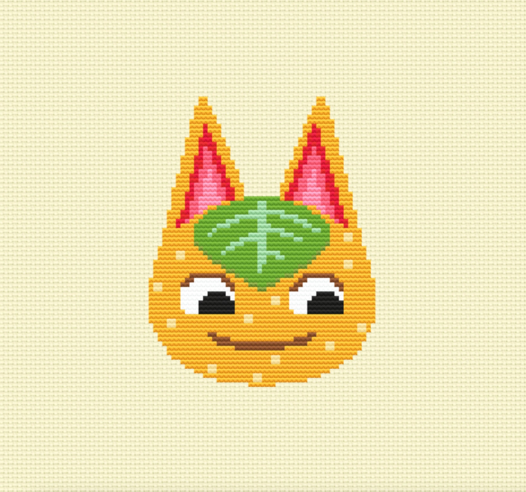 Villager Tangy Cross Stitch Pattern. PDF Download Orange Cat ACNH. Cute ...