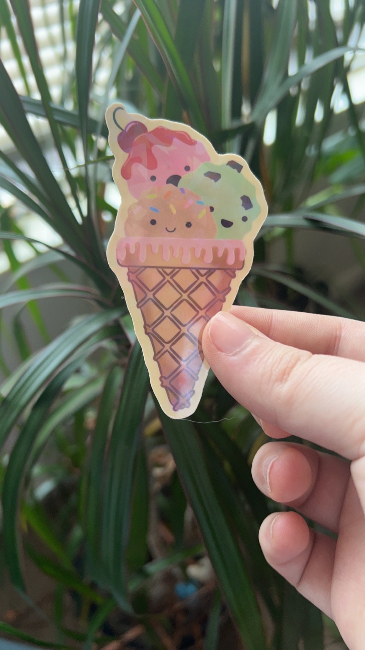 Ice Cream Cutie Sticker 3.5 in Sticker Great for Decorating Noebooks ...