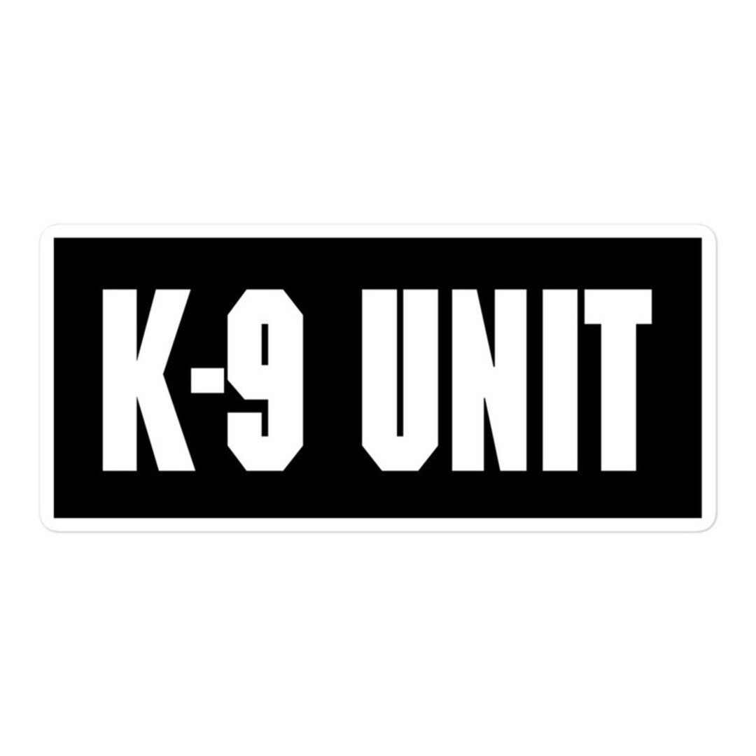 4 Inch K-9 UNIT Sticker Decal - Etsy