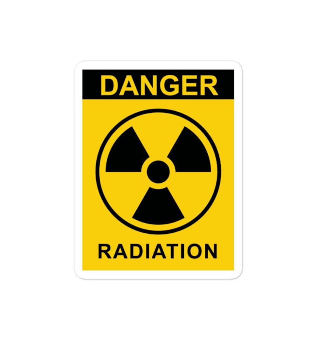 3 Inch Danger Radiation Sticker Decal - Etsy