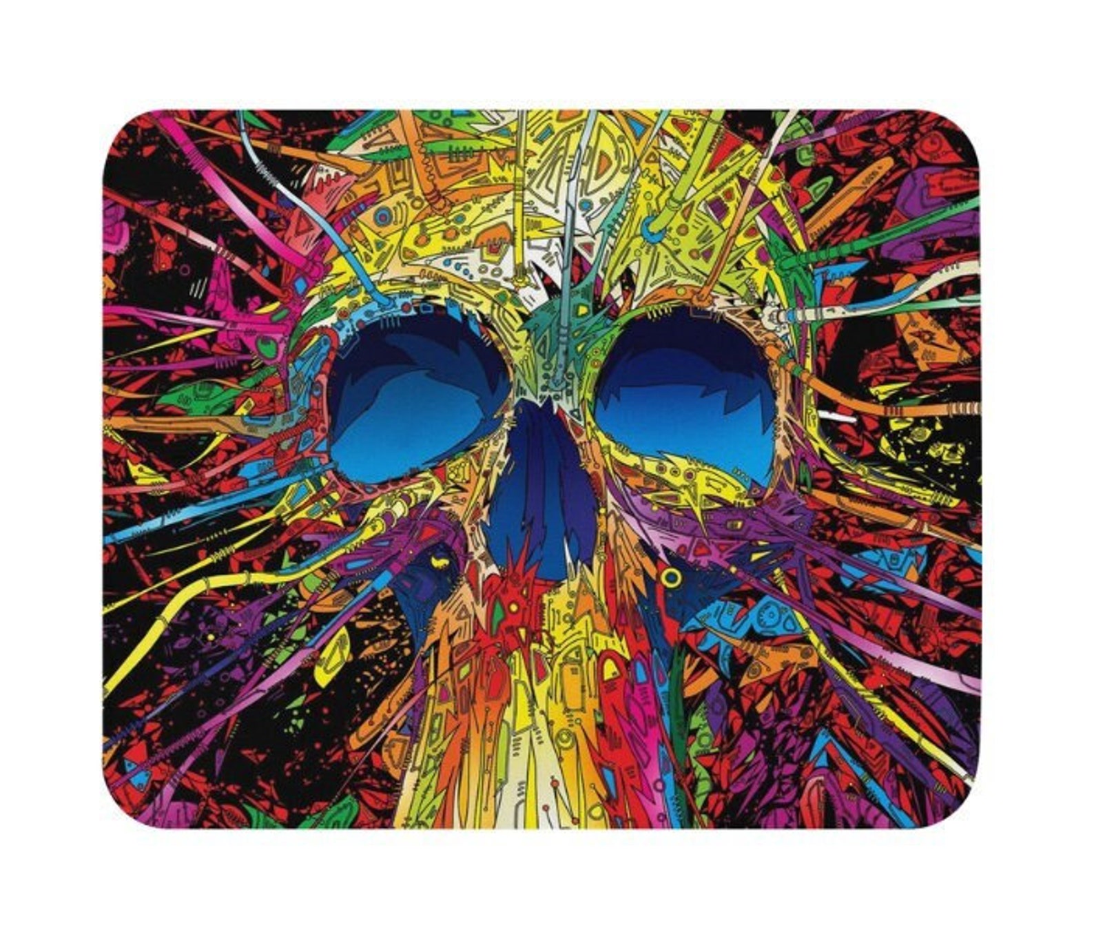 Crazy Skull Mouse Pad - Etsy