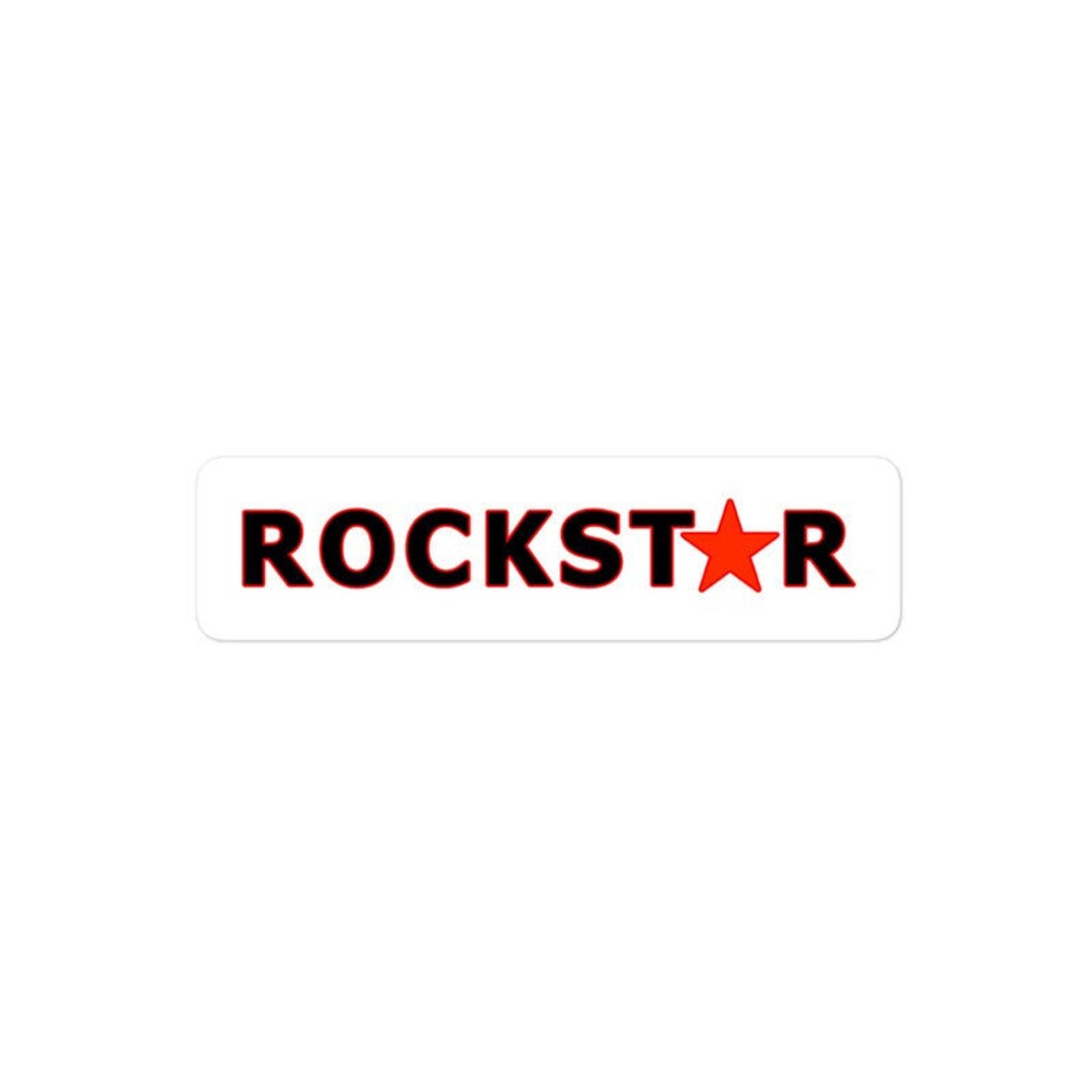 2 X 4 Inch ROCKSTAR Stickers Decals - Etsy