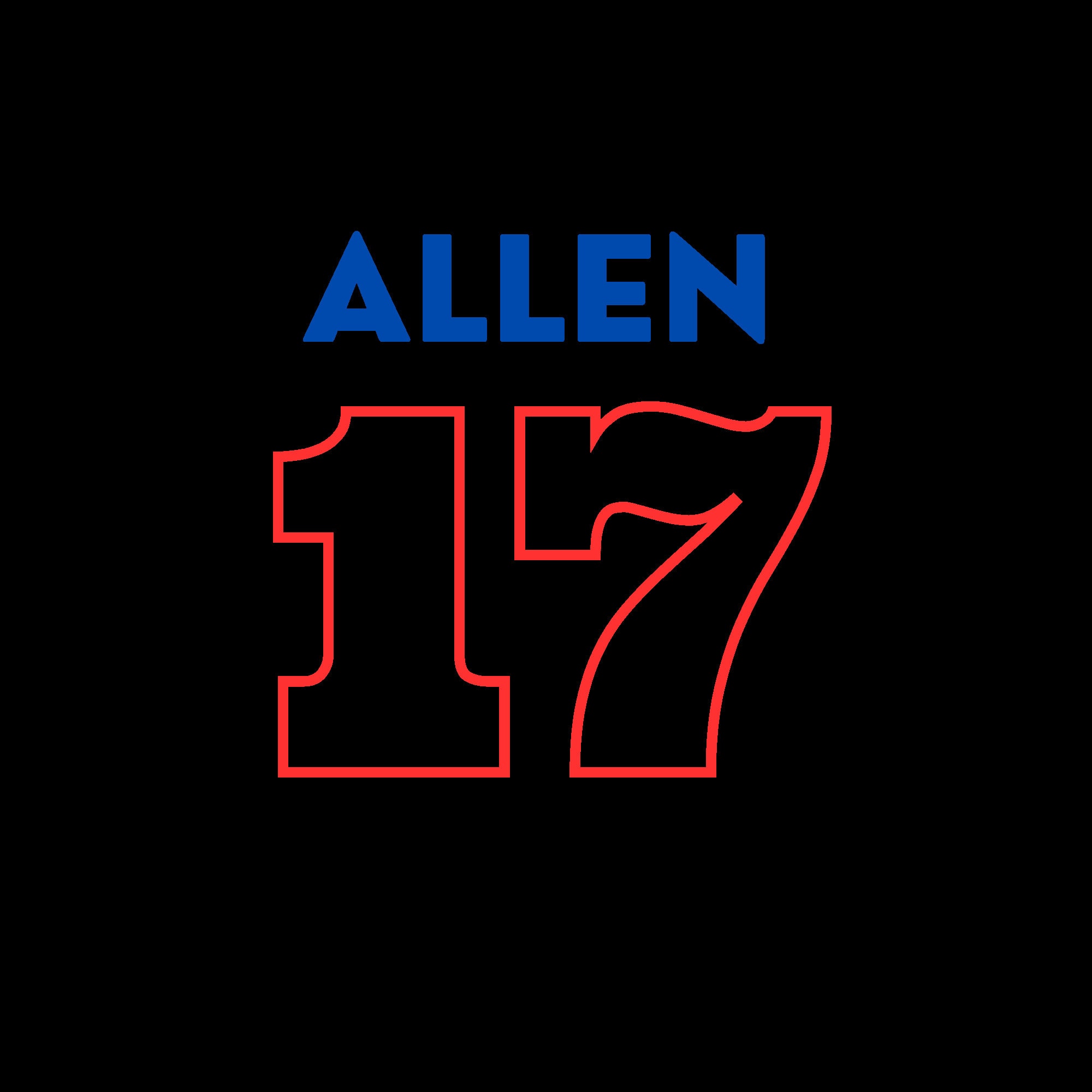 Josh Allen 17 Svg, Png, Jpg File, Buffalo Bills, Buffalove, Football - Etsy