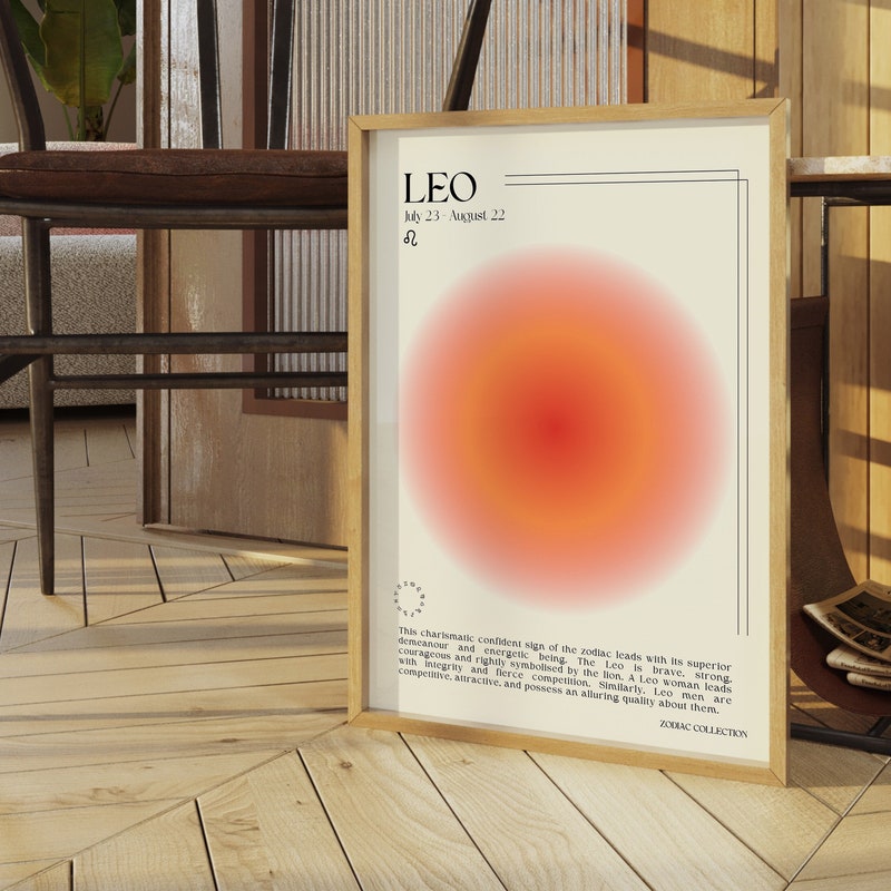 Leo Star Sign Posters - Etsy