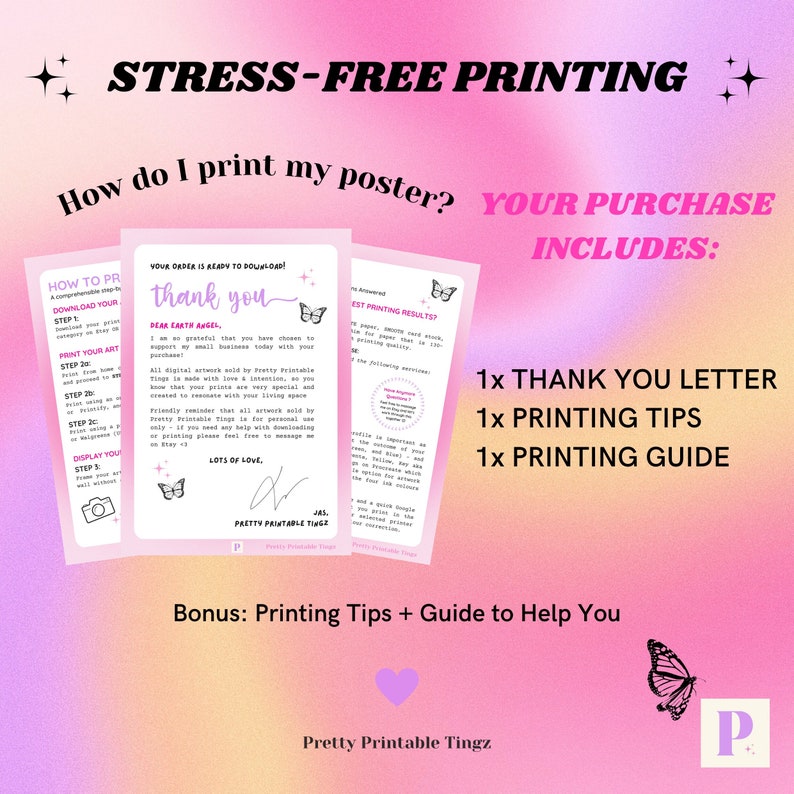 Butterfly Aura Poster Set of 3 Angel Number 222 Gradient - Etsy