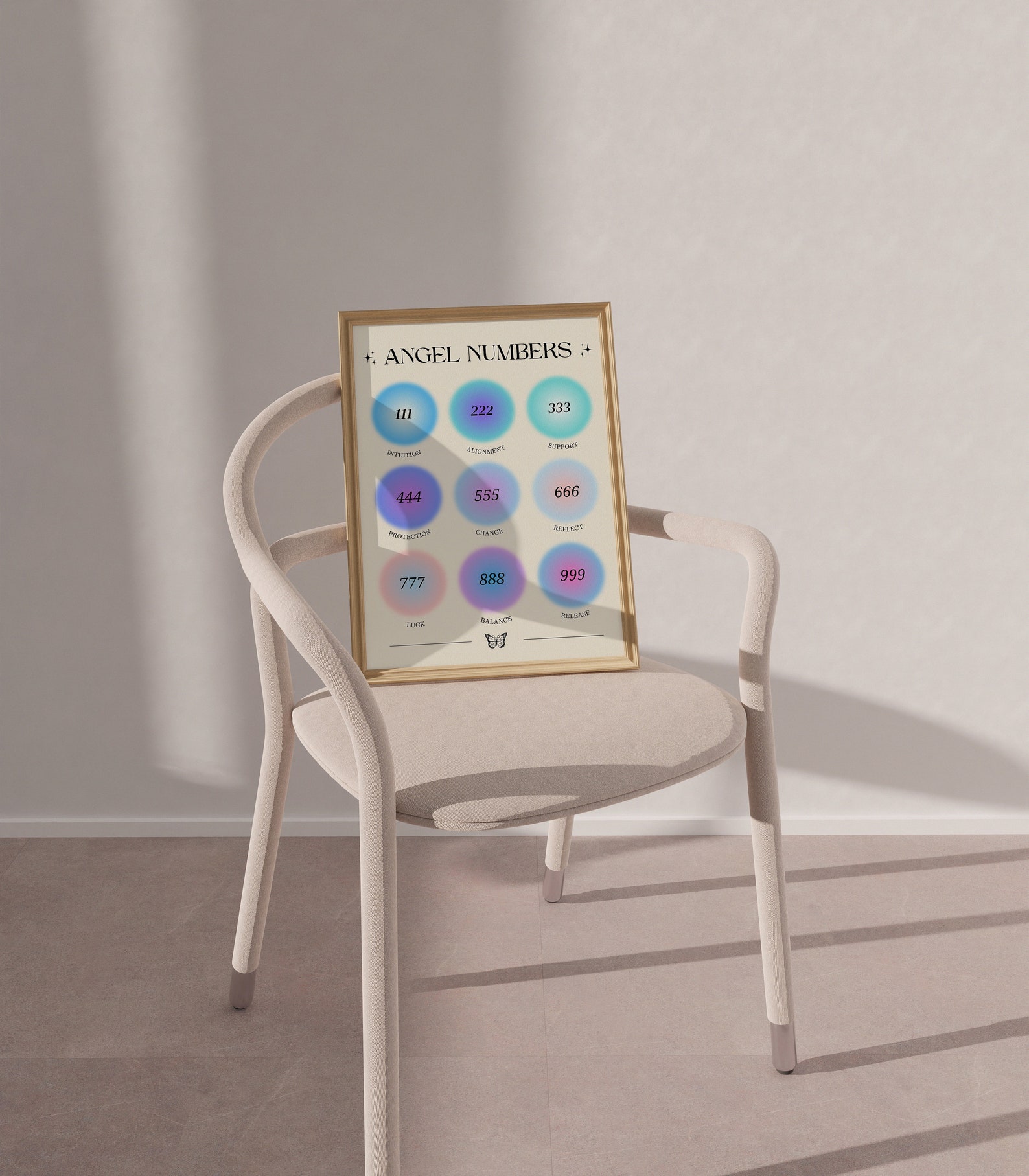 Blue Aura Printable Poster, Angel Number Poster, Preppy Print, Dorm ...