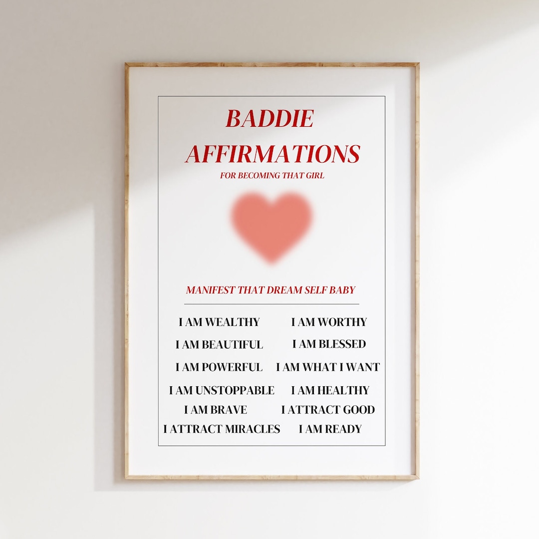 Affirmation Poster, Baddie Affirmations, I Am Affirmations, Manifesting ...