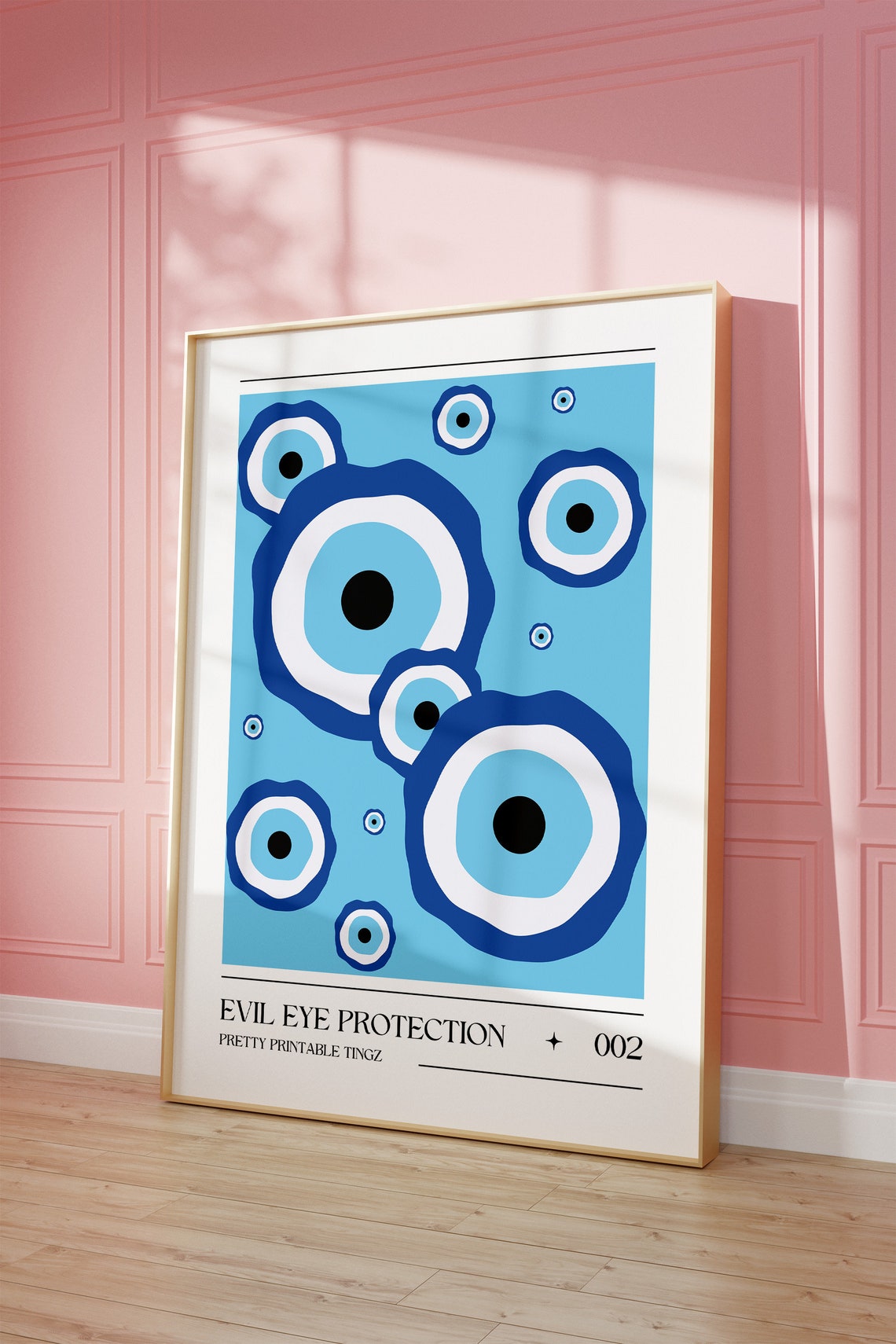 Evil Eye Poster Blue Evil Eye Printable Art Turkish Evil Eye - Etsy