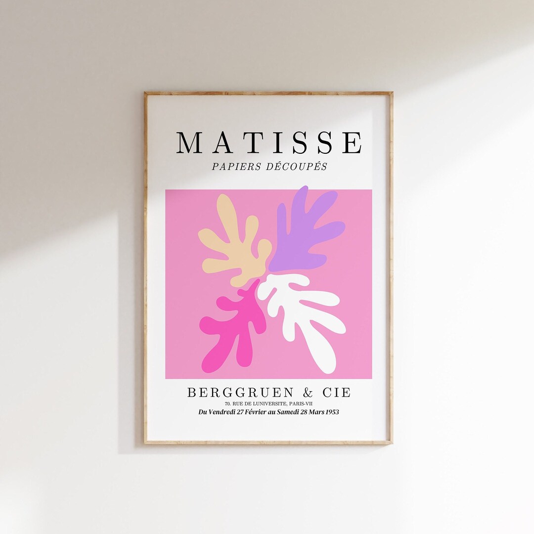 Pink Matisse Print Printable Exhibition Poster, Matisse Pastel Pink ...