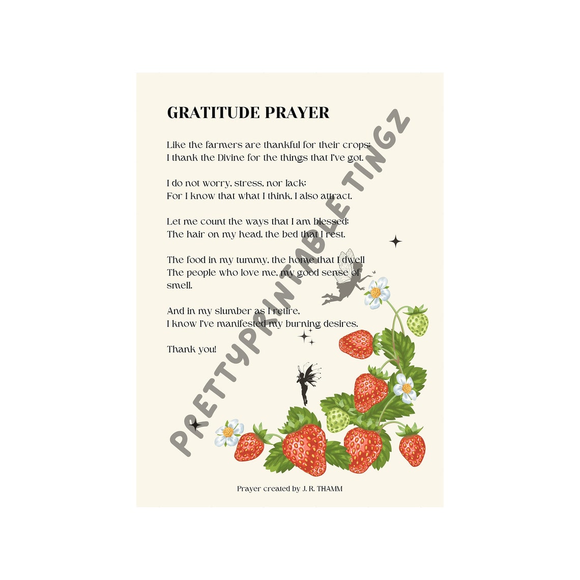 Gratitude Prayer Gratitude Poem Gratitude Print Morning - Etsy