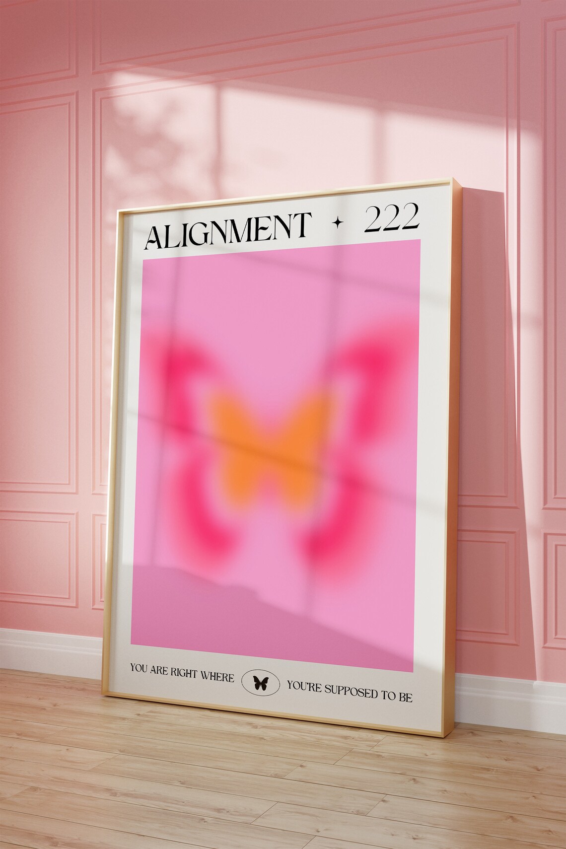 Butterfly Aura Poster, Angel Number Poster, ALIGNMENT Print 222 ...