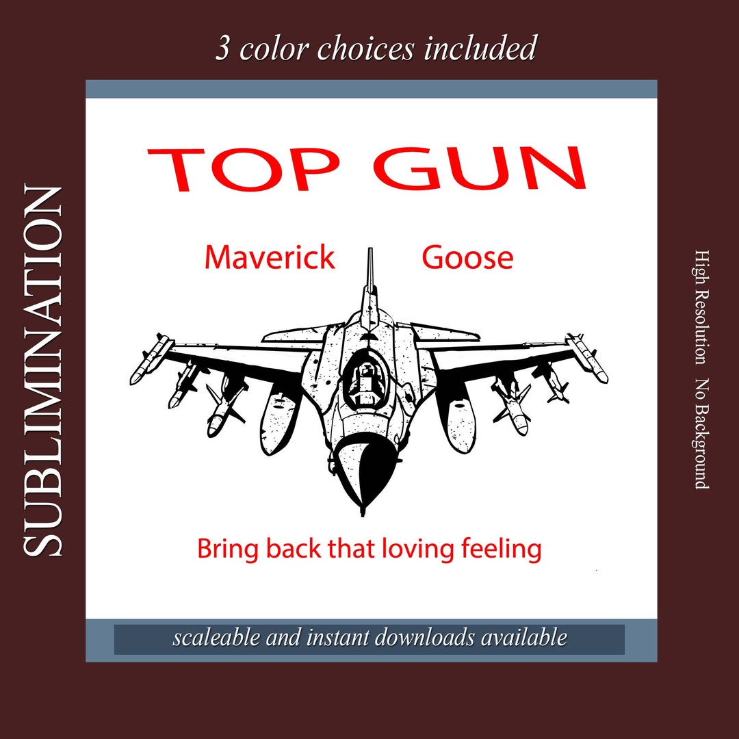 Fighter Top Gun Maverick Goose Design PNG Jet Digital - Etsy