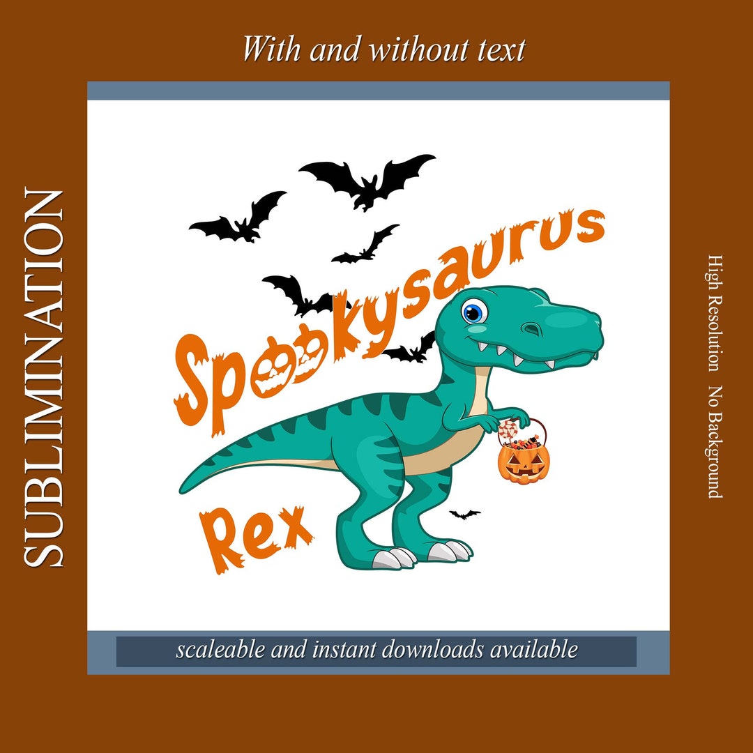 Spooky Saurus Rex PNG Halloween Dinosaur Png T-rex Pumpkin - Etsy
