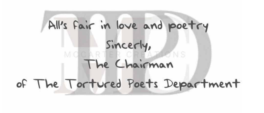 All's Fair in Love and Poetry PNG - Etsy