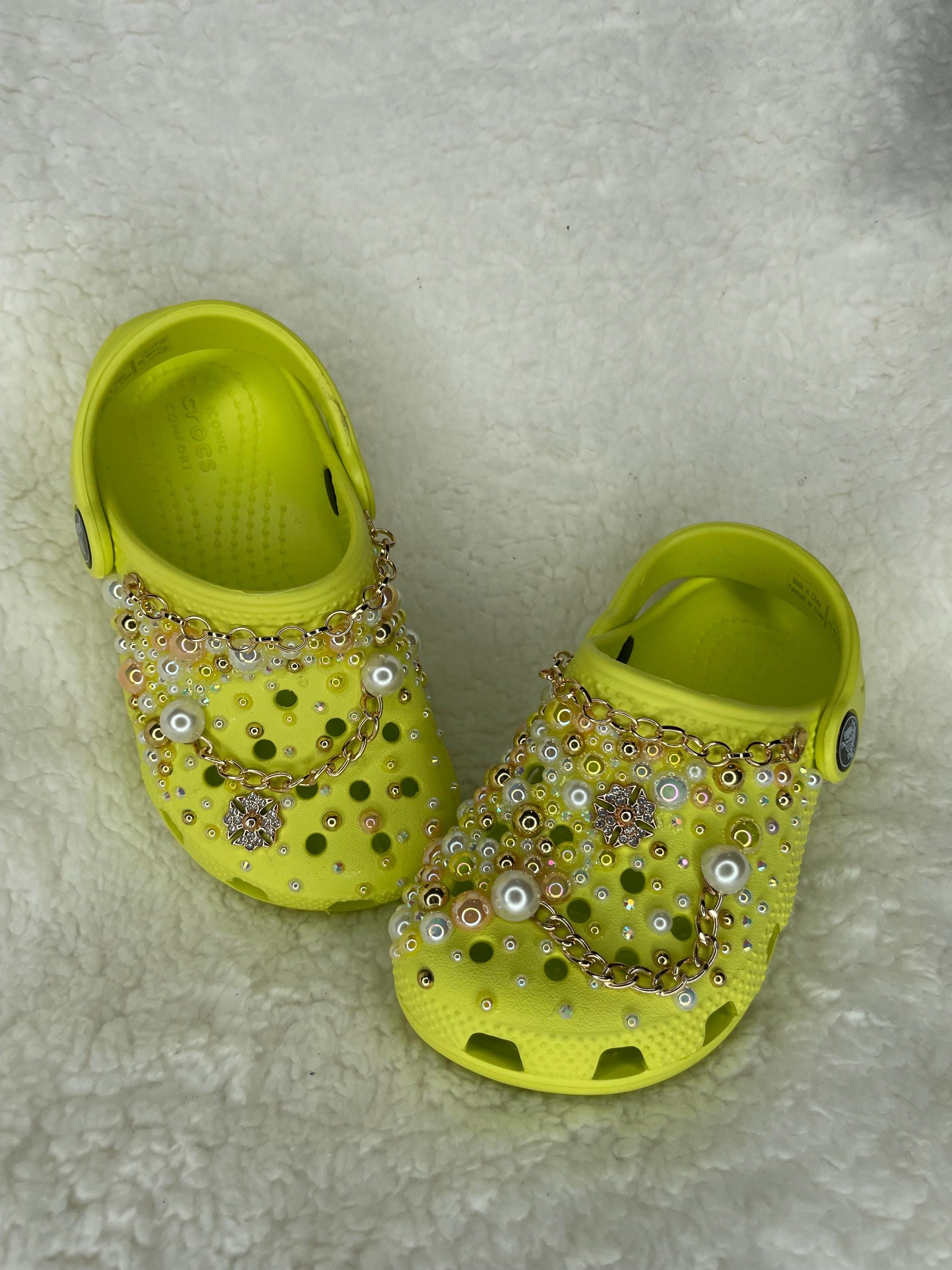Lime Green Custom Croc - Etsy