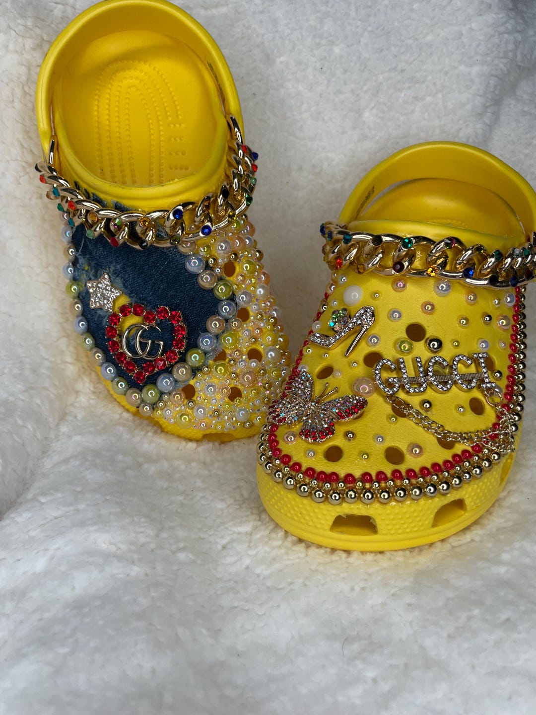 Yellow Custom Croc - Etsy
