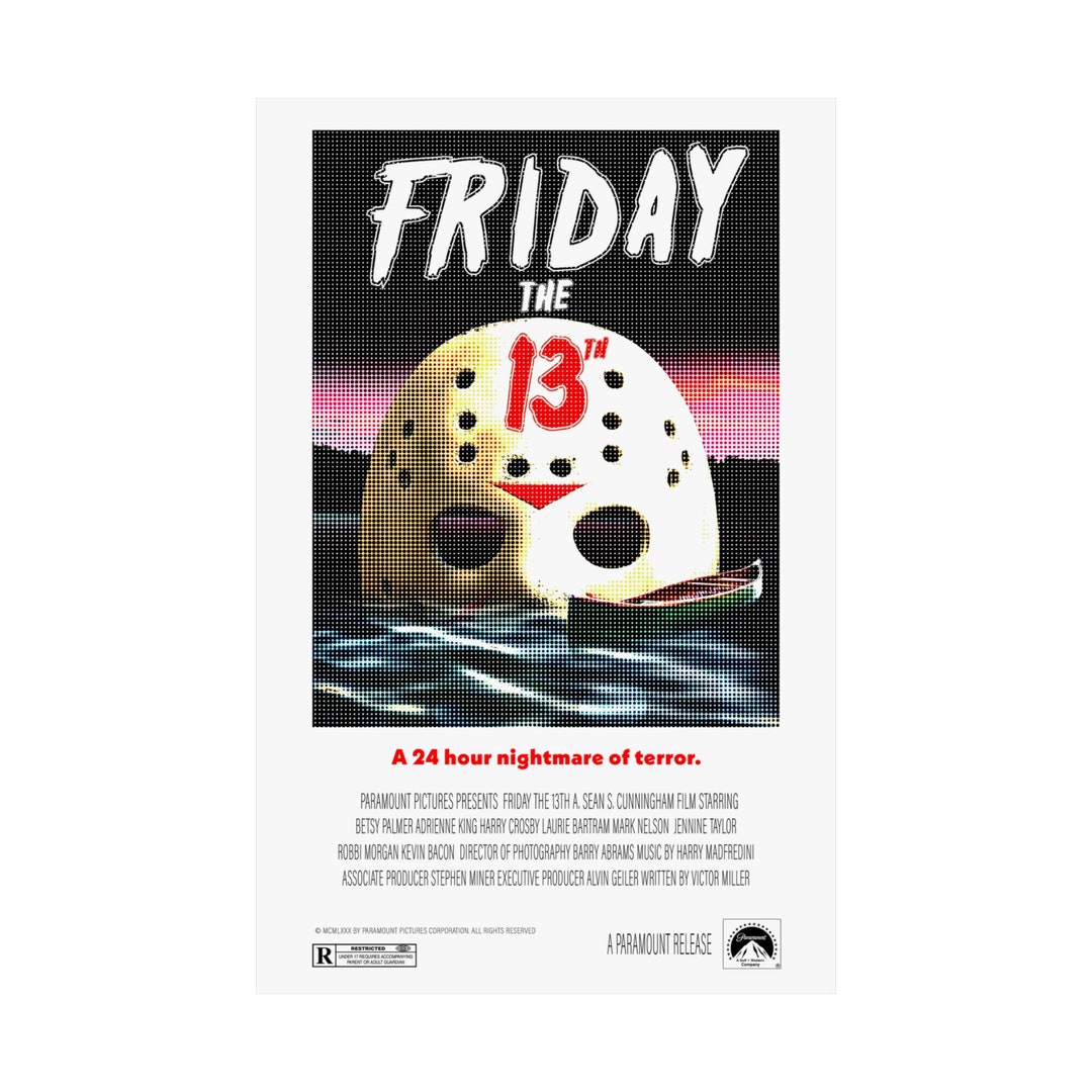 Friday the 13th | Retro Poster - Etsy