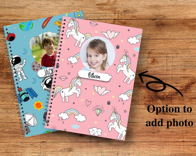 Back to School Notebook Personalized, Custom Name Notebook, School Note ...
